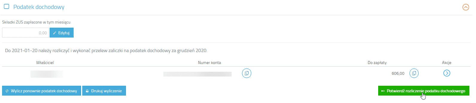 Podatek dochodowy - Streamsoft Firmino